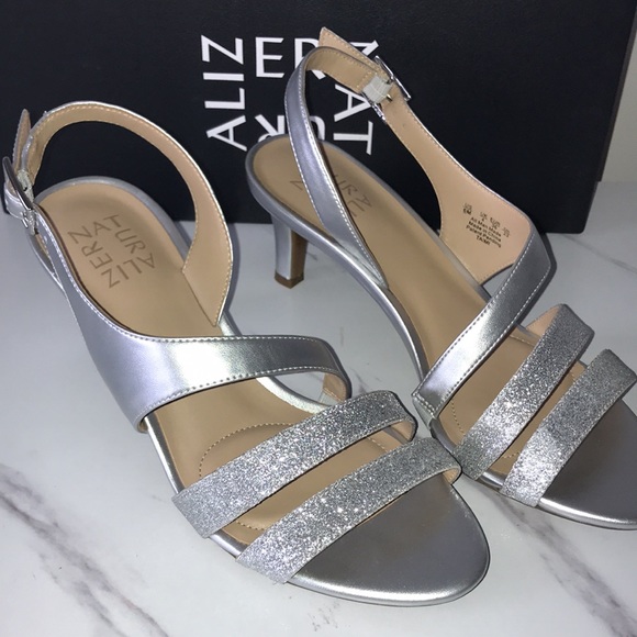 Naturalizer | Shoes | New Naturalizer Taimi Glitter Silver Dress Sandal ...